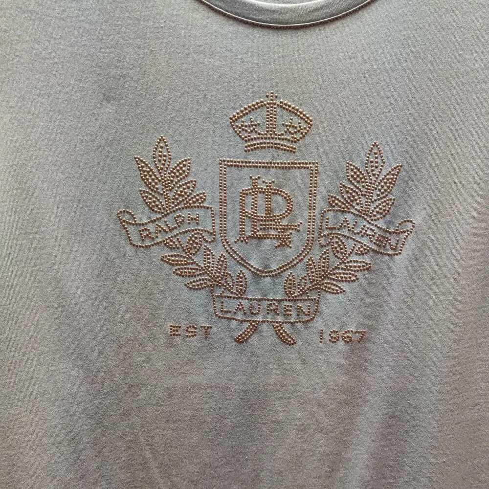Lauren Ralph Lauren | Tops | Lauren Ralph Lauren Light Blue Beaded ...